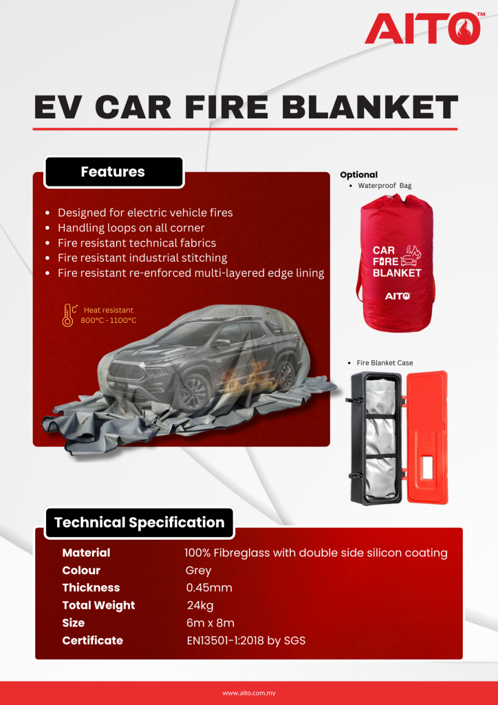 EV Fire Blanket v2 - Fire Protection Malaysia - AITO