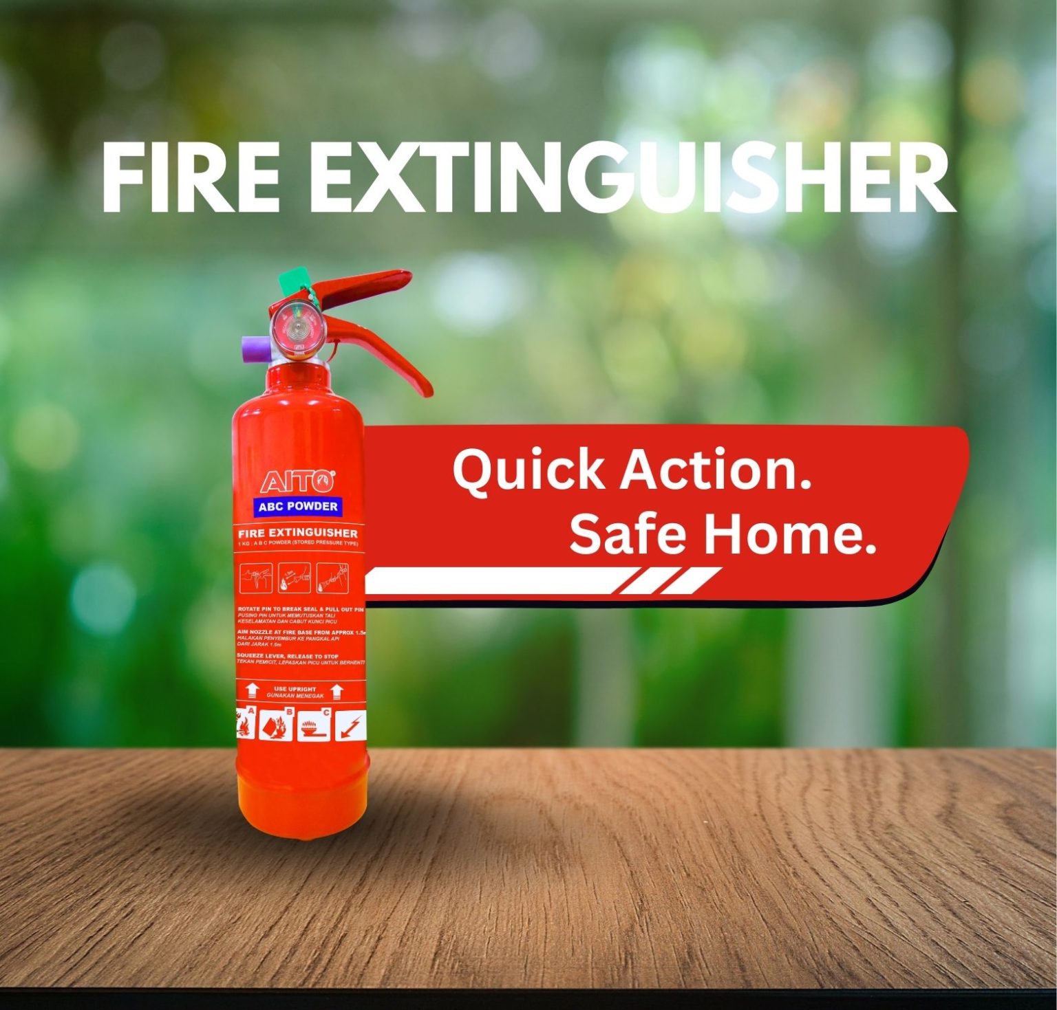 Alat Pemadam Api di Rumah - Fire Protection Malaysia - AITO